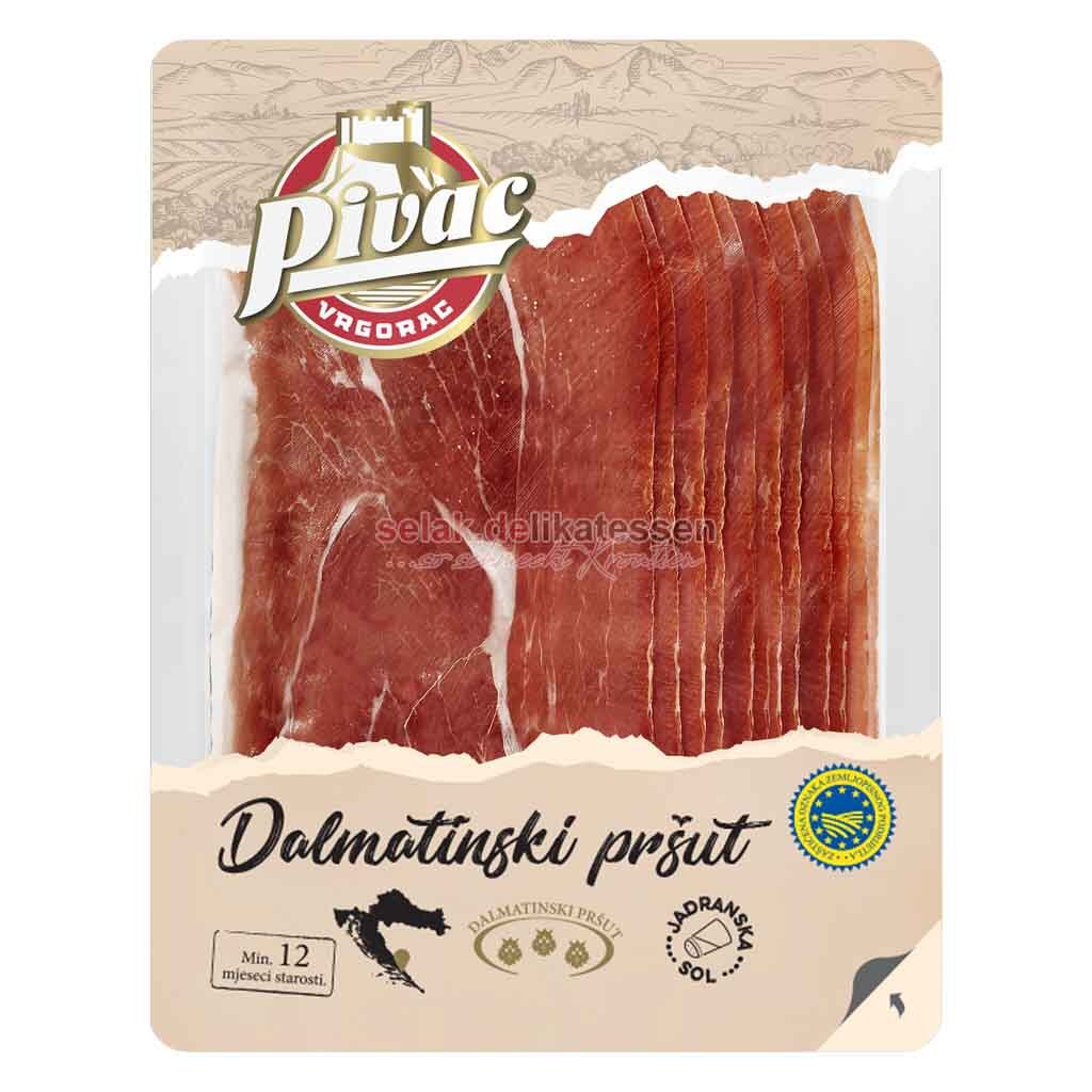 [Dalmatinski Prsut 500g] Geräucherter Schinken von Pivac - Selak Deli