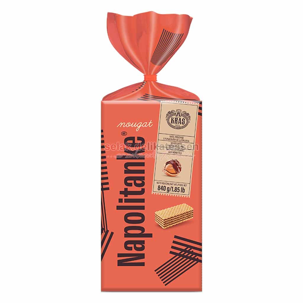 [Napolitanke Nougat 840g] Waffeln von Kras - Selak Delikatessen | So