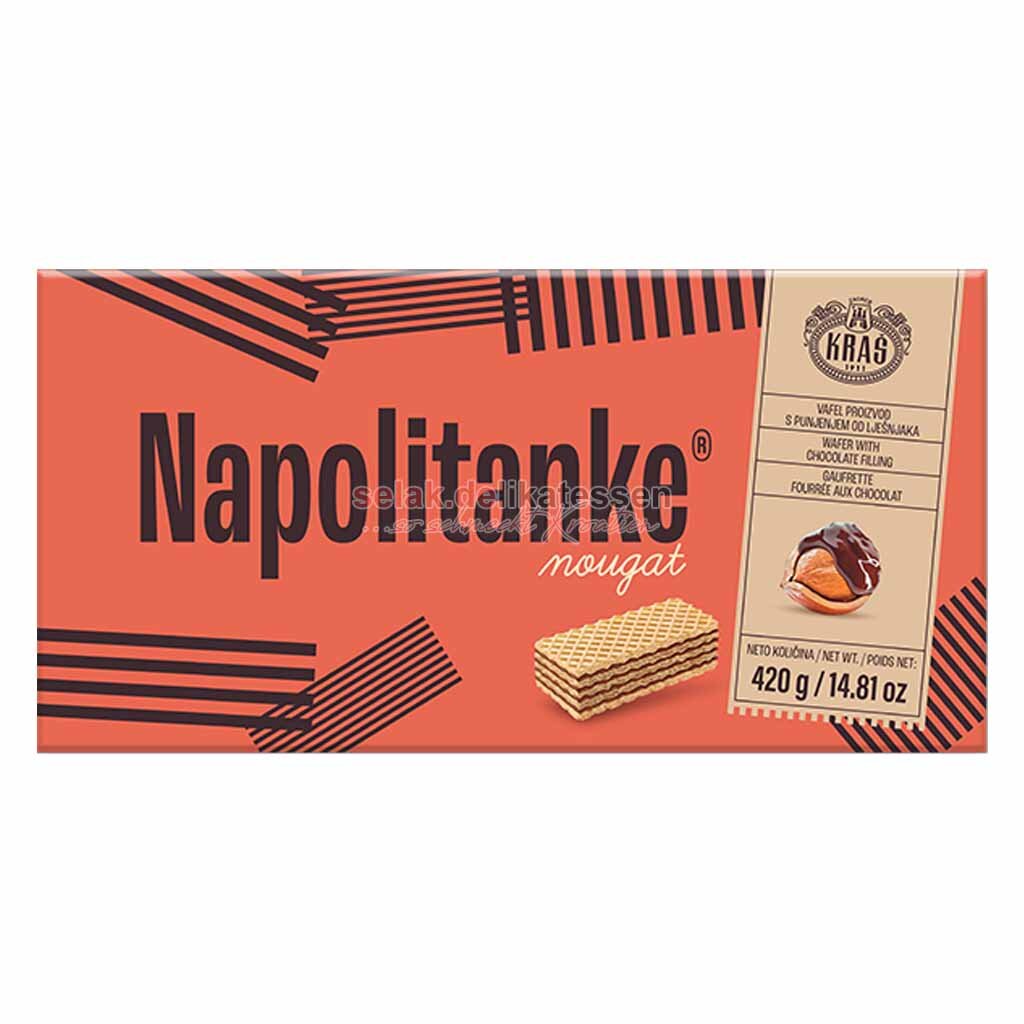 [Napolitanke Nougat 420g] Waffeln von Kras