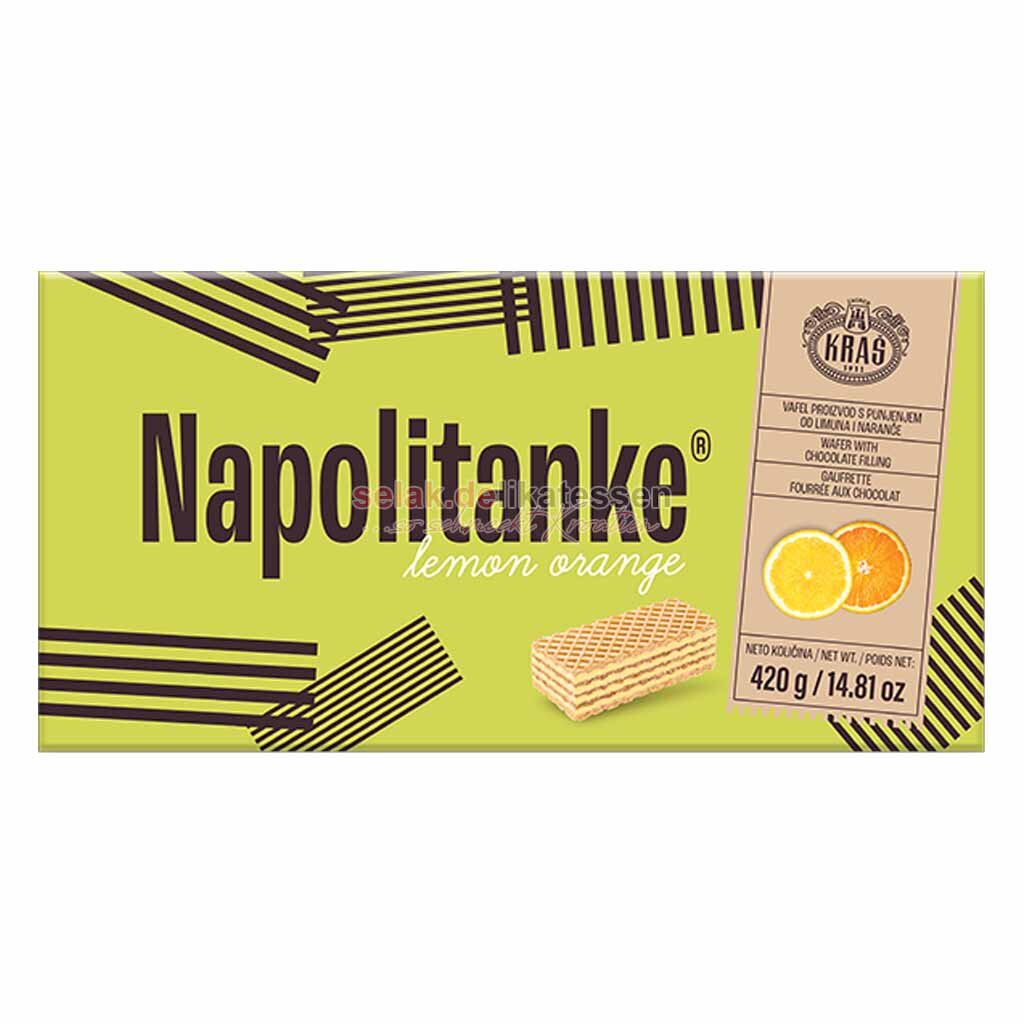 [Napolitanke Lemon Orange] Waffeln von Kras - Selak Delikatessen | So