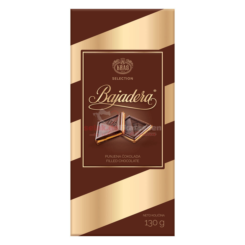 Kras Bajadera Schokolade – Gefüllte Premium Tafel (130g) - Selak Deli